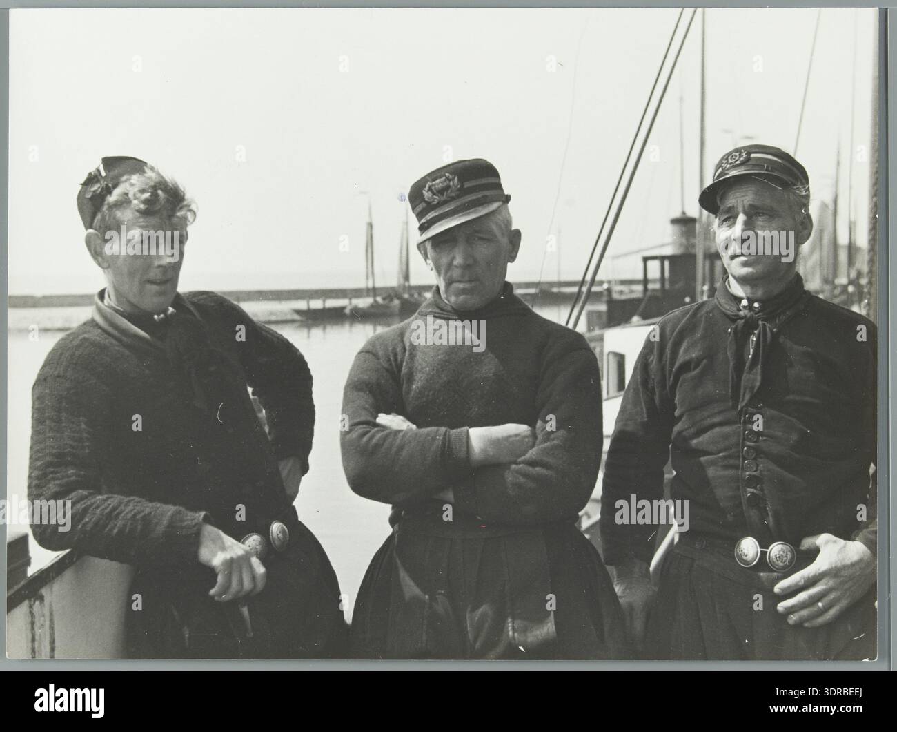 Helmsman romkes the photograph illustrates dutch maritime clothing hi ...