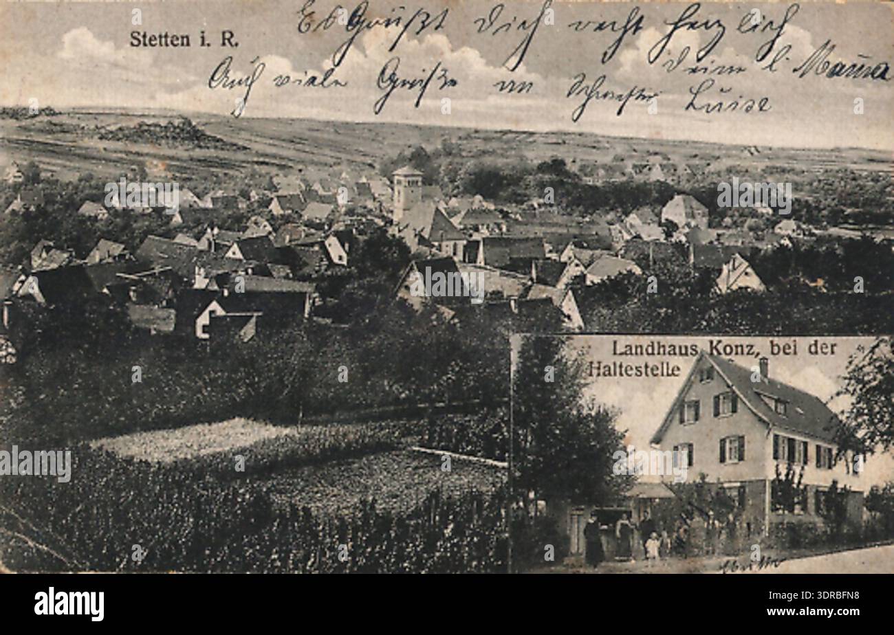 Including the hotel landhaus konz the image illustrates aerial ...