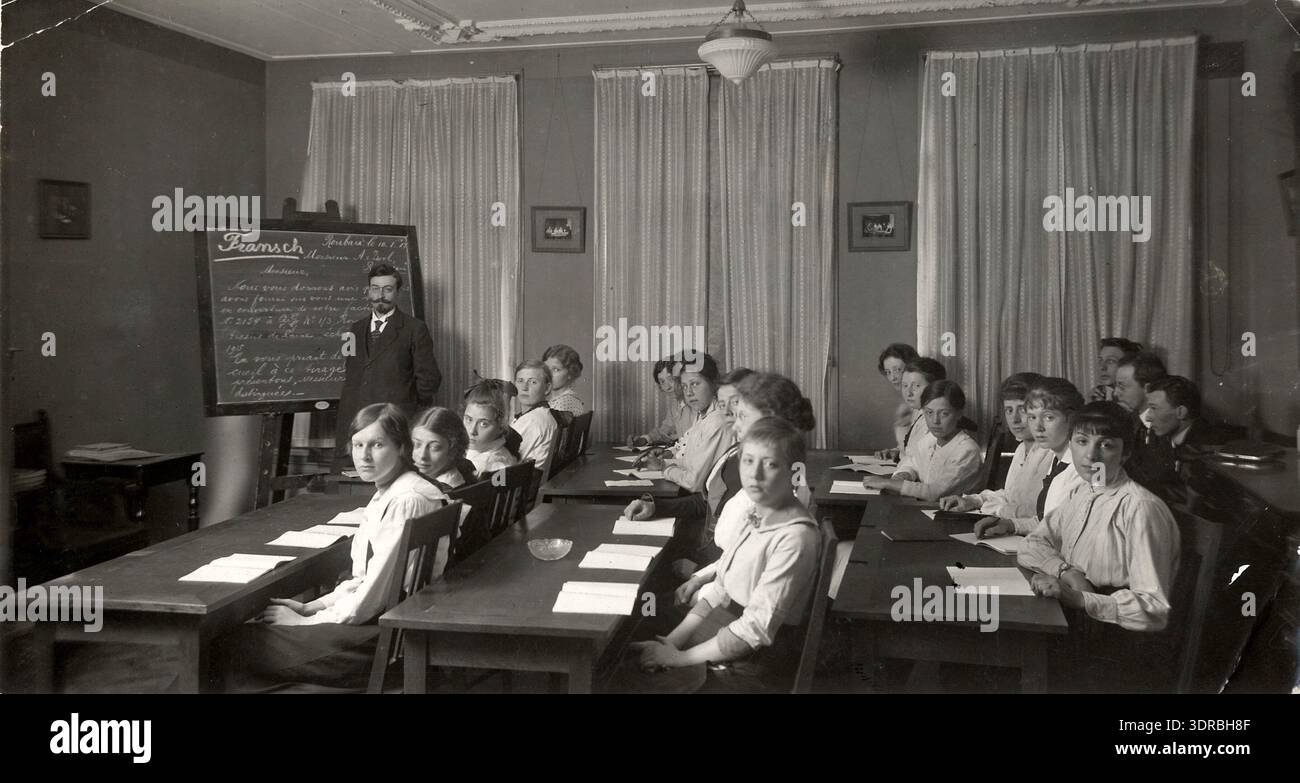 Netherlands the image depicts early 20th century classroom organization ...