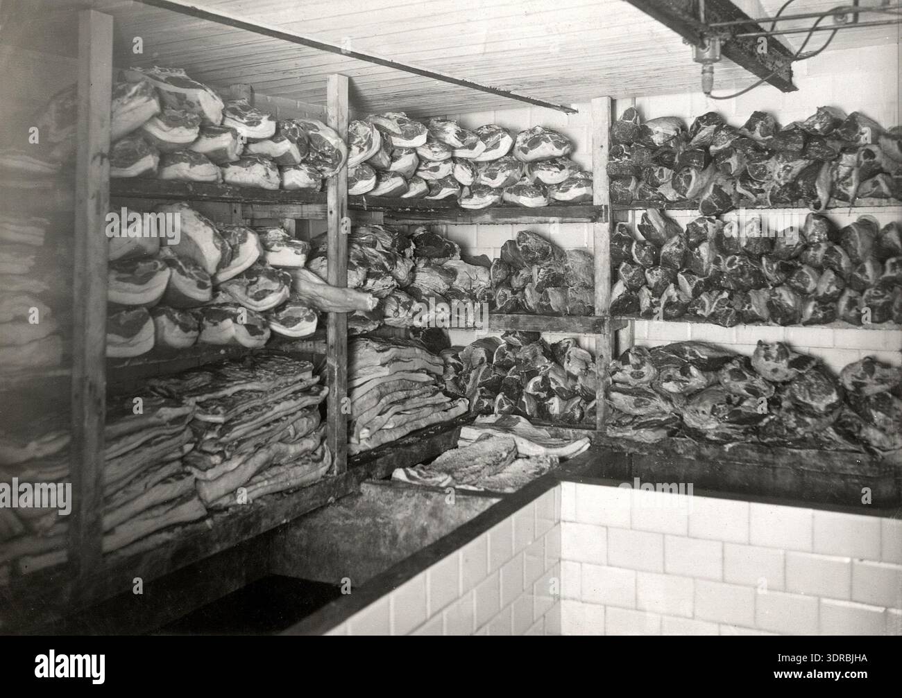Retail infrastructure in dutch meat markets hi-res stock photography ...