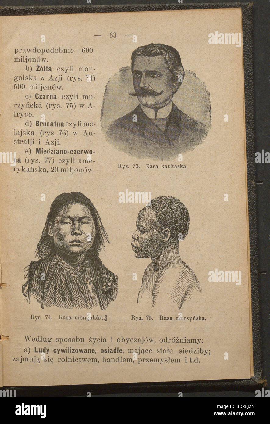 This 1916 geography textbook by stefan aganowski hi-res stock ...