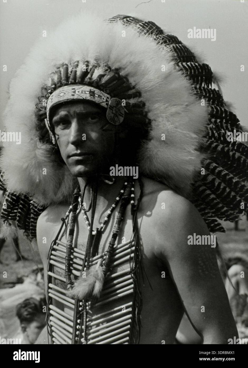 An american scout participates dressed as a native american hi-res ...