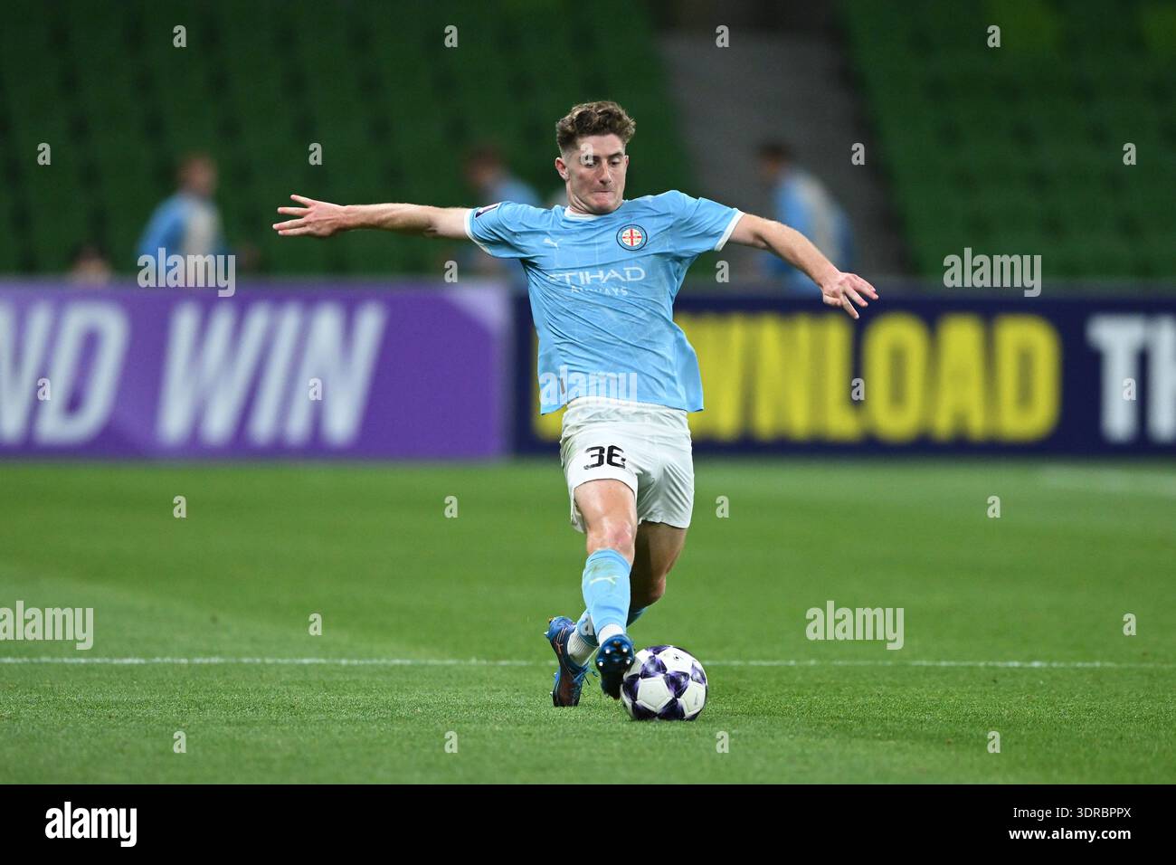 Harrison Shillington of Melbourne City in action during the AFC ...
