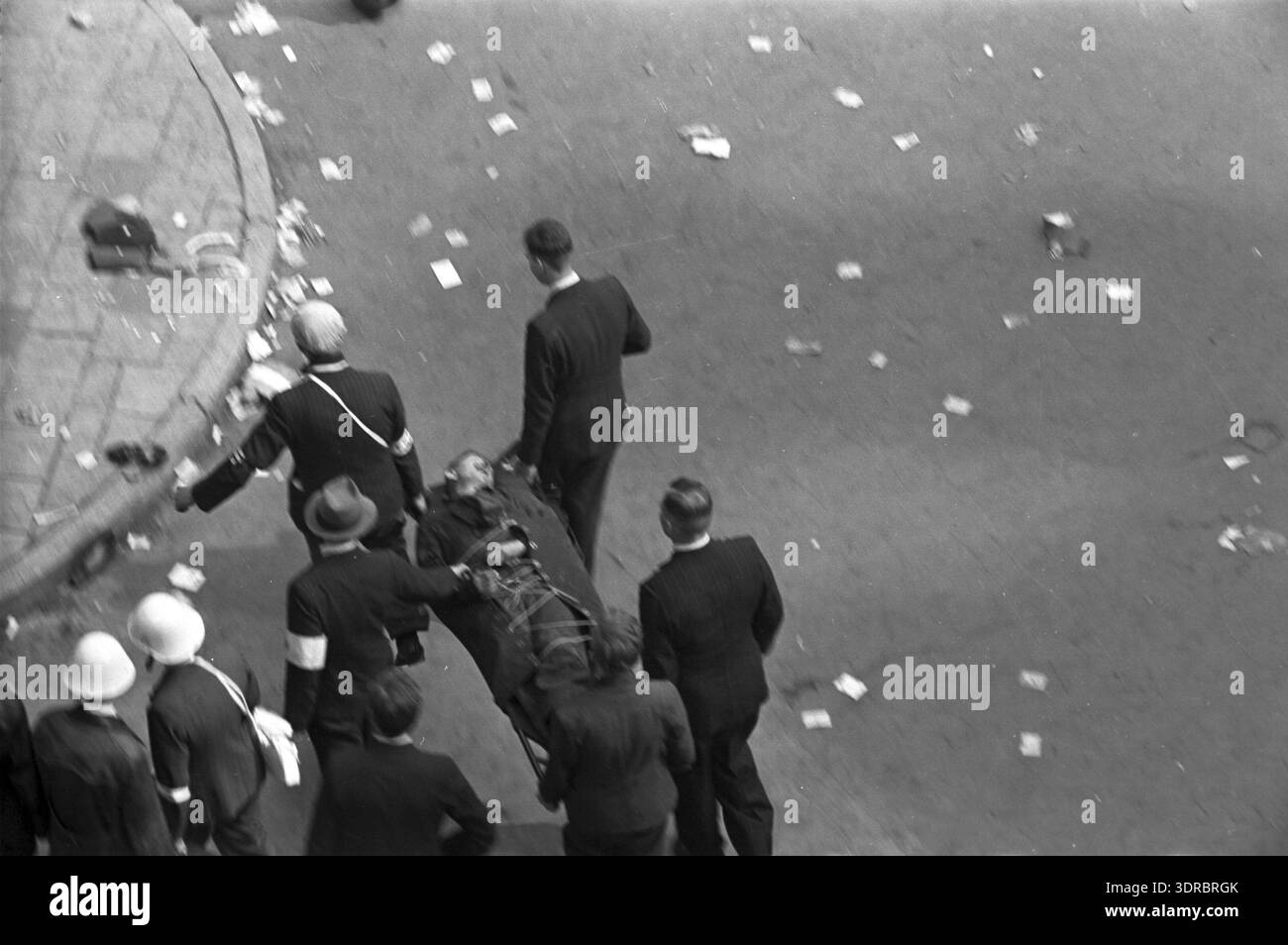 Urban activity during the arrival of allied forces hi-res stock ...