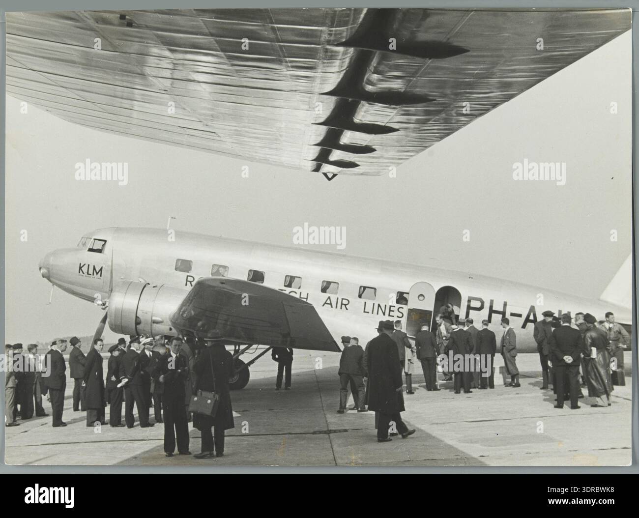 1934 the scene illustrates early dutch commercial aviation hi-res stock ...