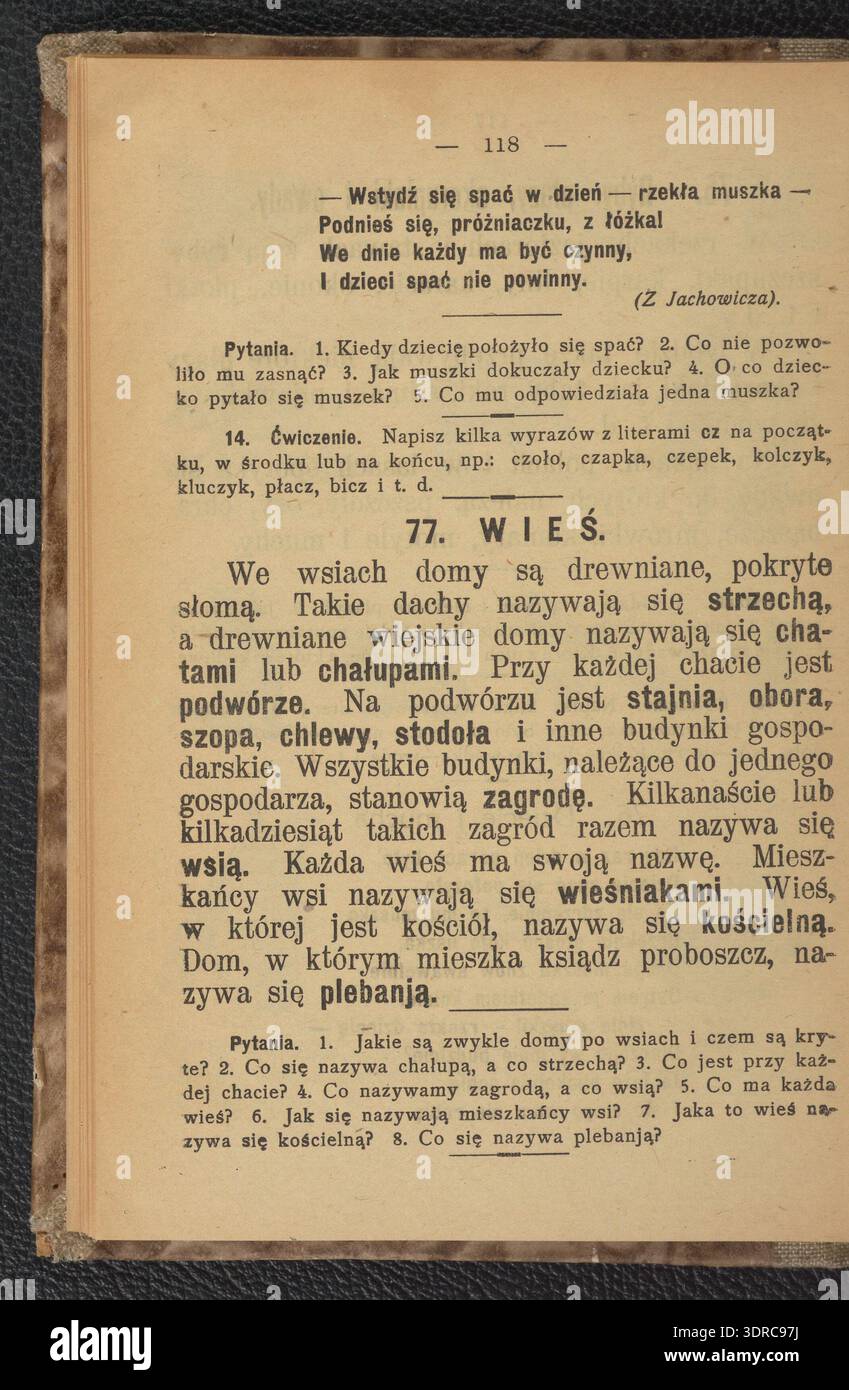 Reflecting early 20th century polish educational standards and ...