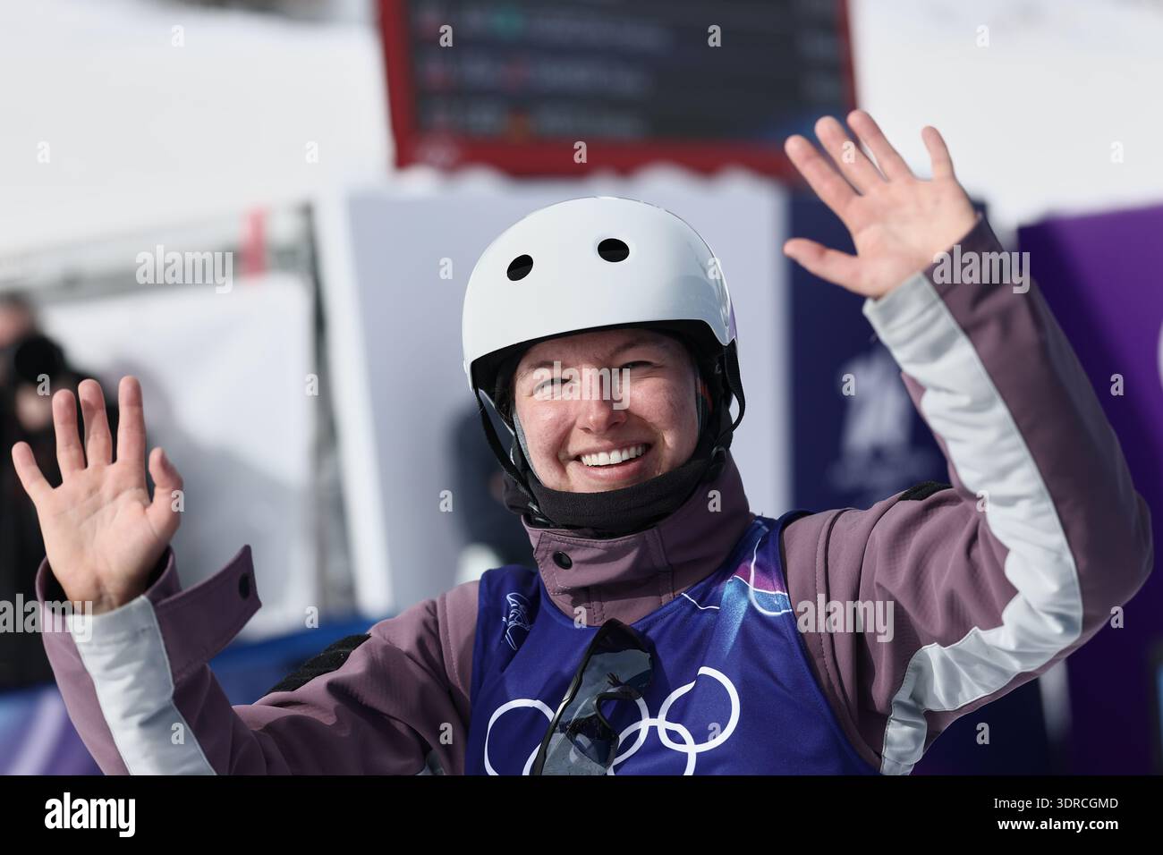 Germany's Emma Weiss (13) reacts after competing during the women's ...