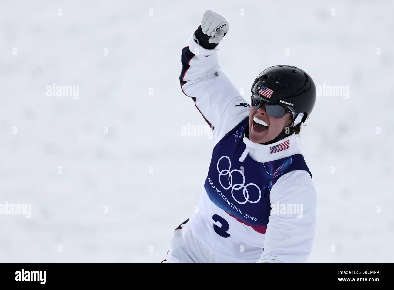 United States' Kaila Kuhn (3) celebrates after competing during the ...