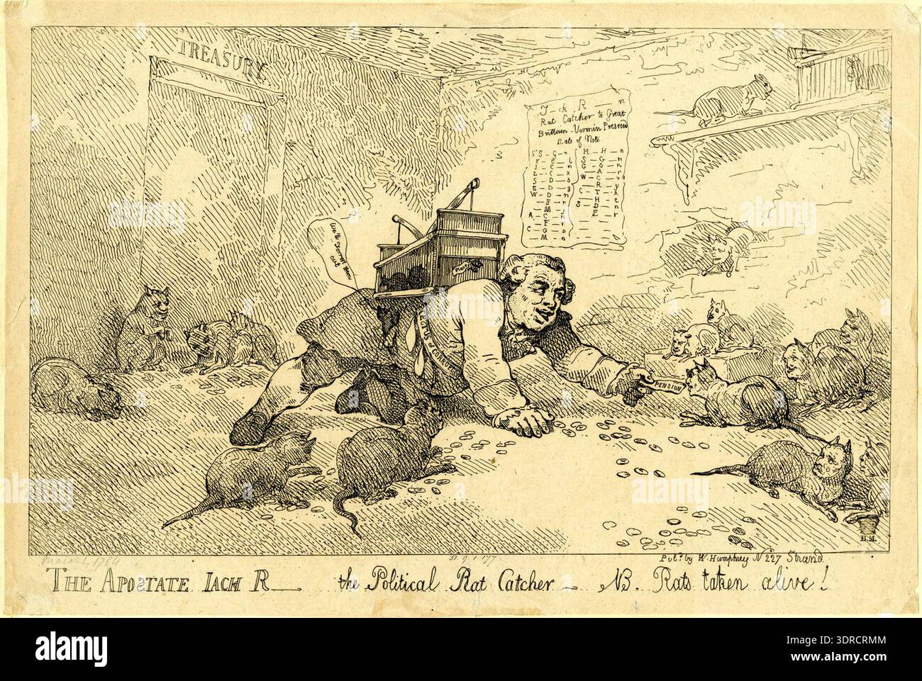 The 1784 etching 'The Apostate Jack R- the Political Rat Catcher' by ...