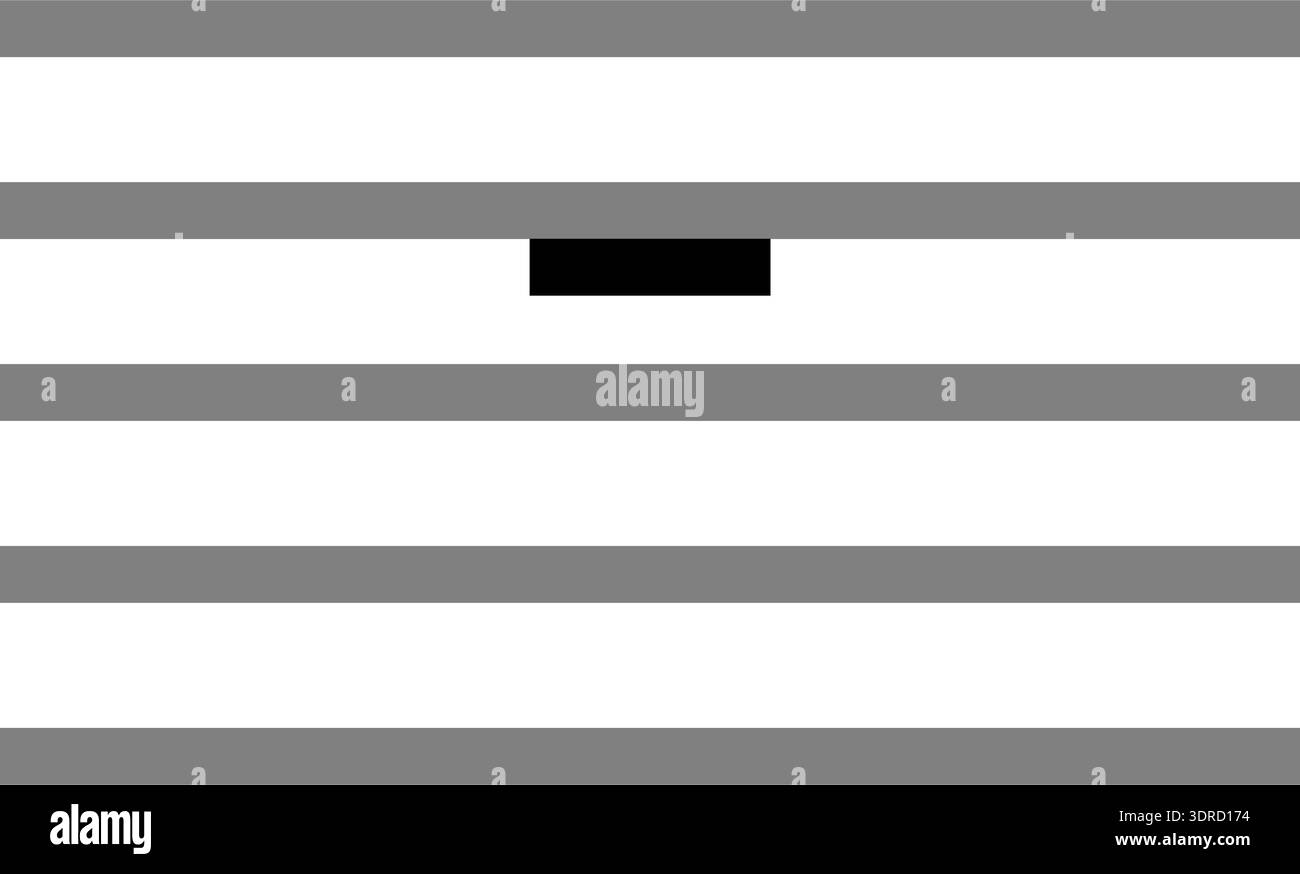 Monochrome vector graphic of a semibreve rest as used in sheet music to ...