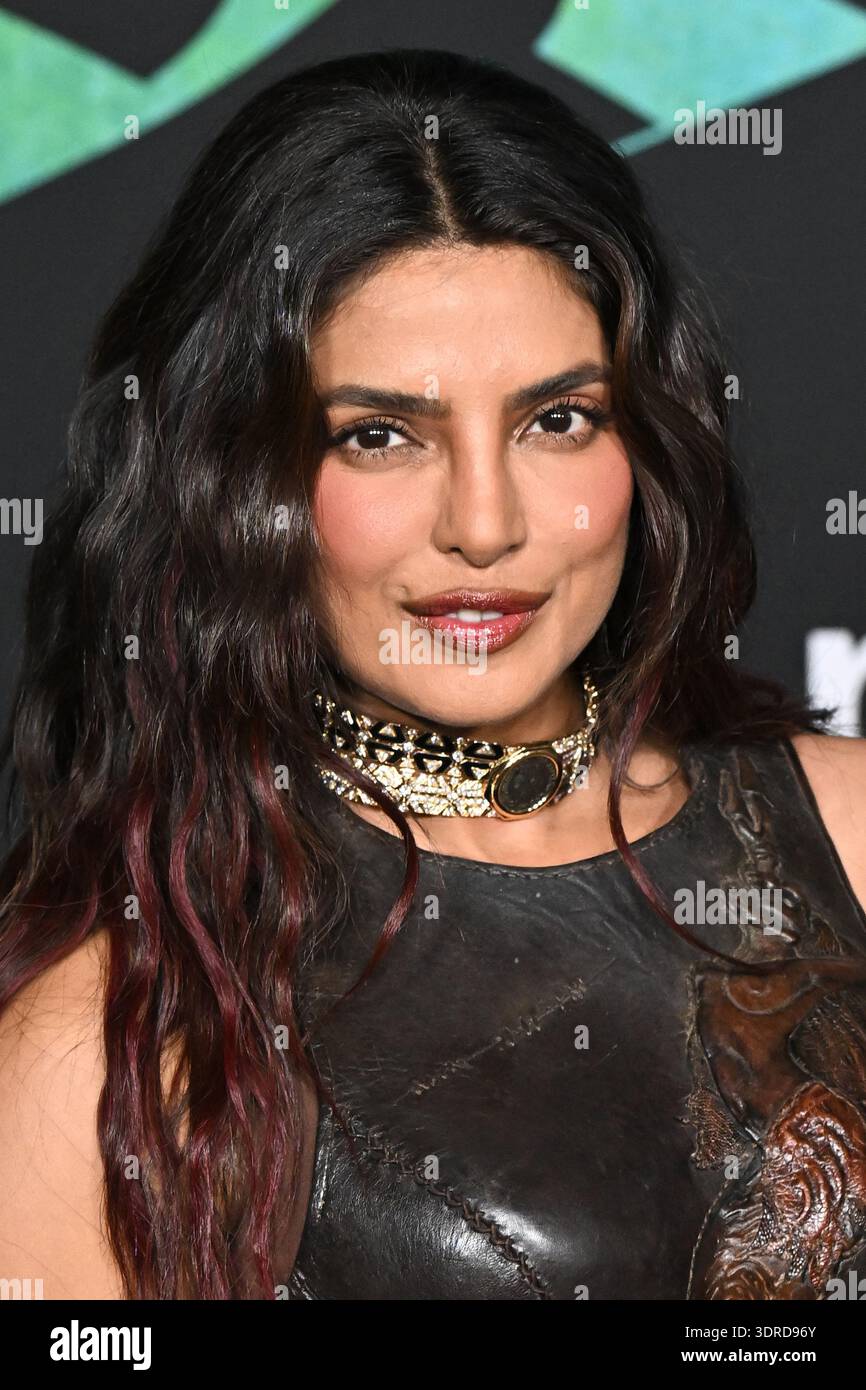 LOS ANGELES, CALIFORNIA - FEBRUARY 17: Priyanka Chopra attends World ...