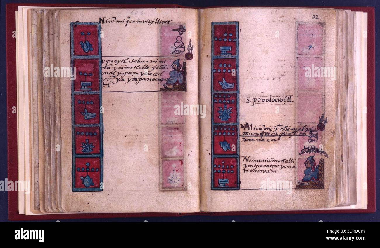 The 1576 Codex Aubin consists of eighty-one leaves of European paper ...