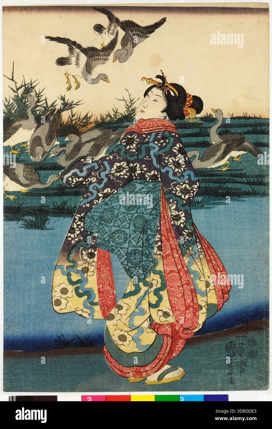 Theme the composition highlights edo period clothing hi-res stock ...