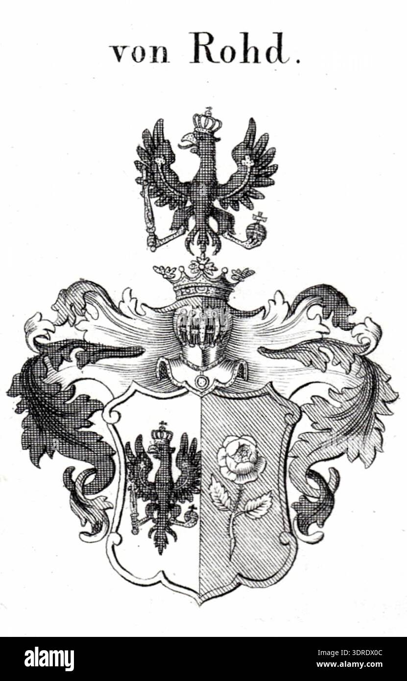 The Rohd coat of arms, documented in WPM IV 1846, represents the noble ...