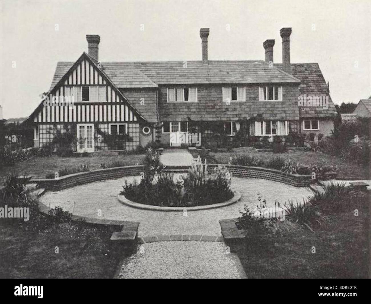 England the composition emphasizes domestic architecture hi-res stock ...