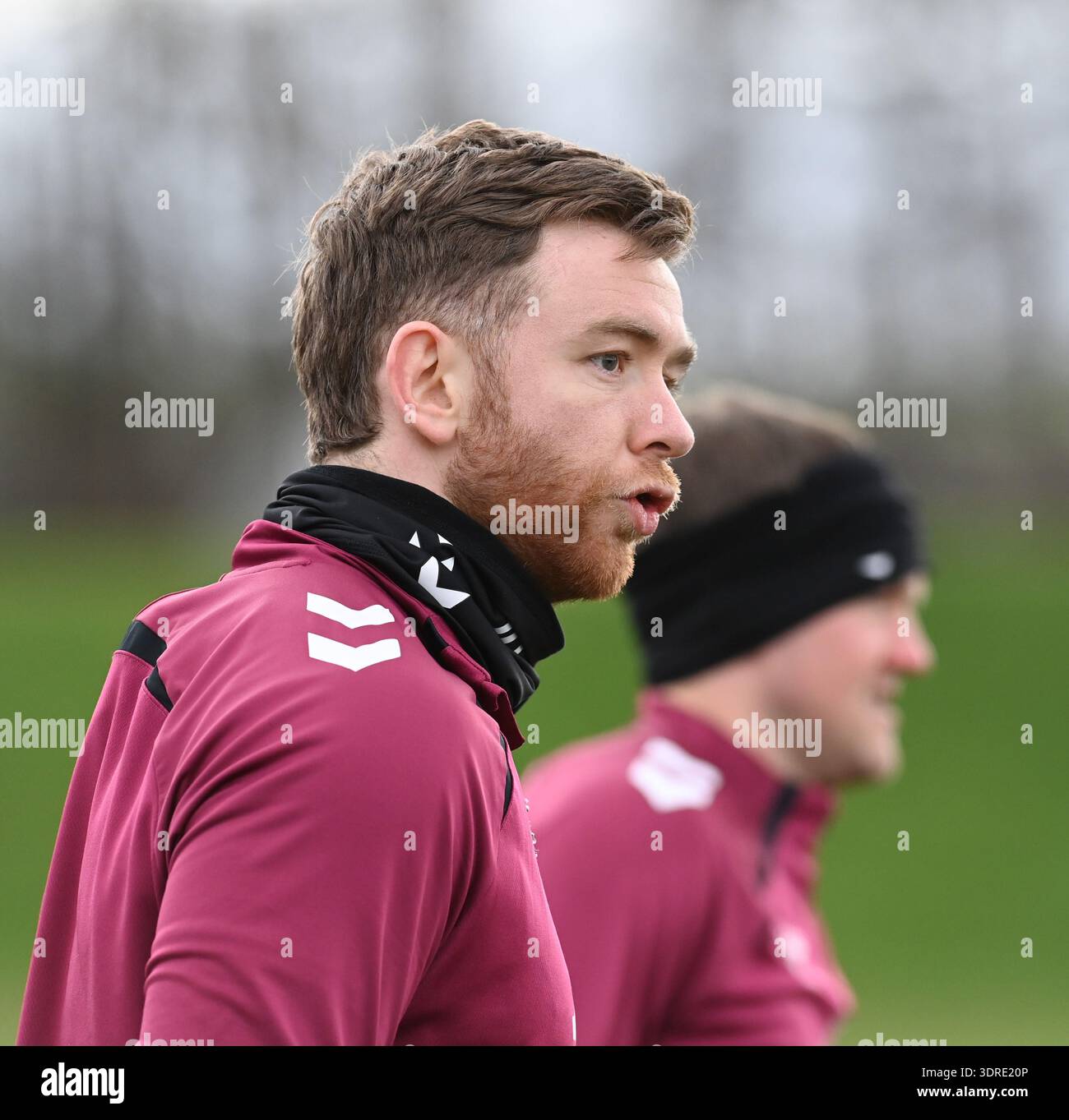 Oriam,Edinburgh.Scotland .UK. 18th Feb 26 Hearts Stuart Findlay ...