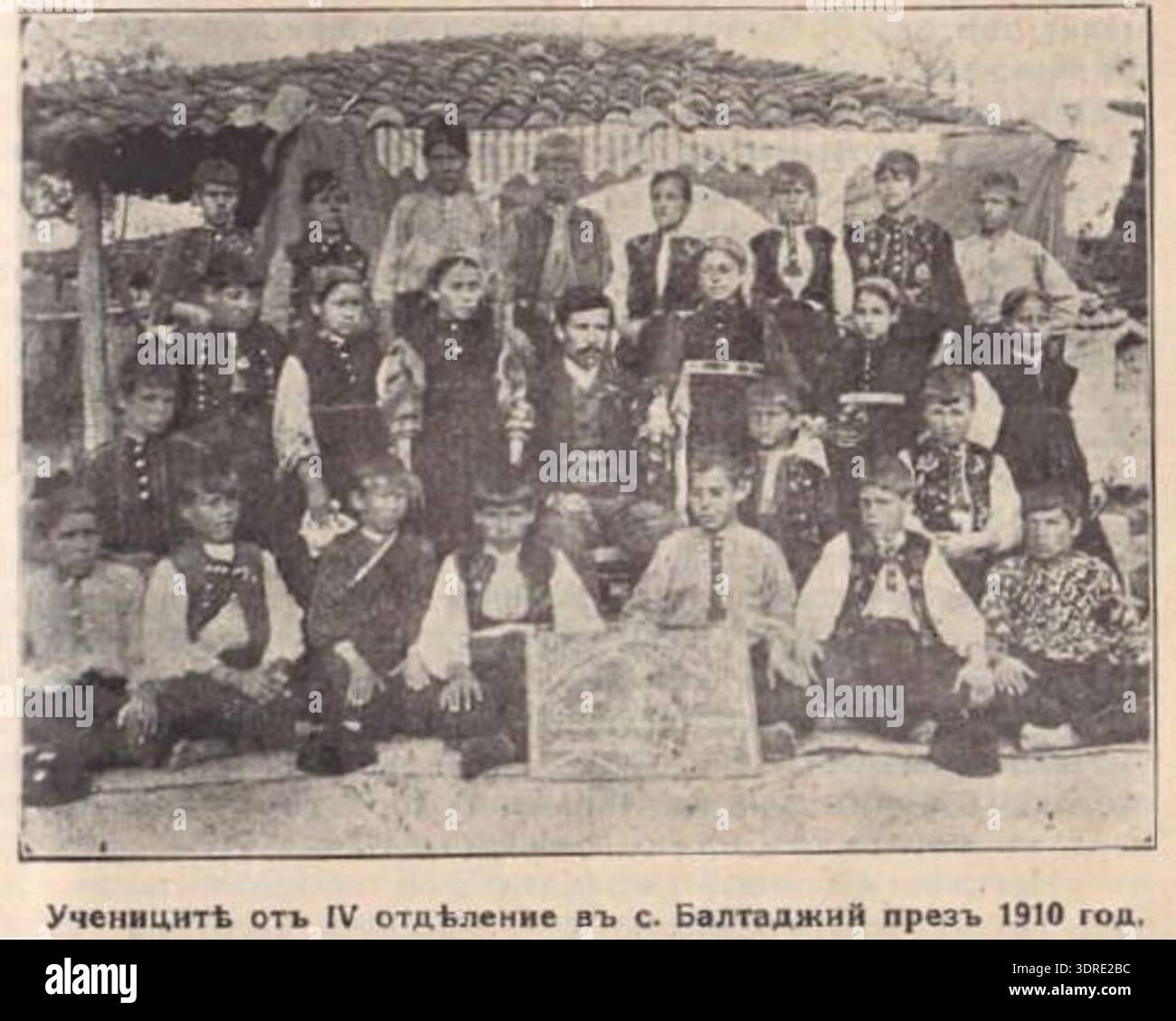 This 1910 photograph shows fourth grade students at baltazhdija hi-res ...