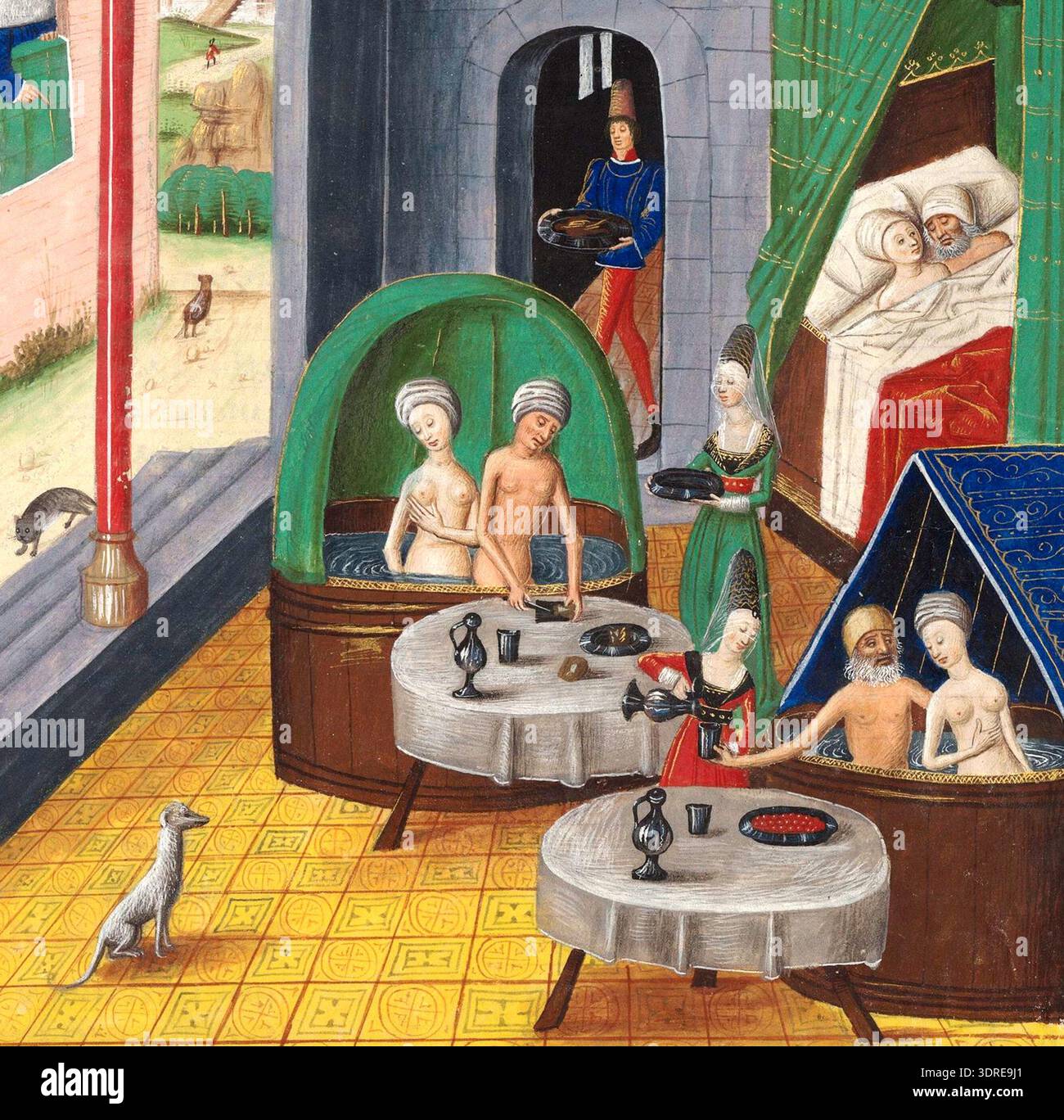 Decorative elements the work exemplifies medieval manuscript production ...