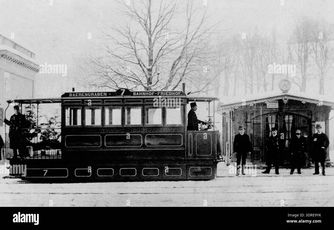Switzerland the tram used compressed air propulsion hi-res stock ...