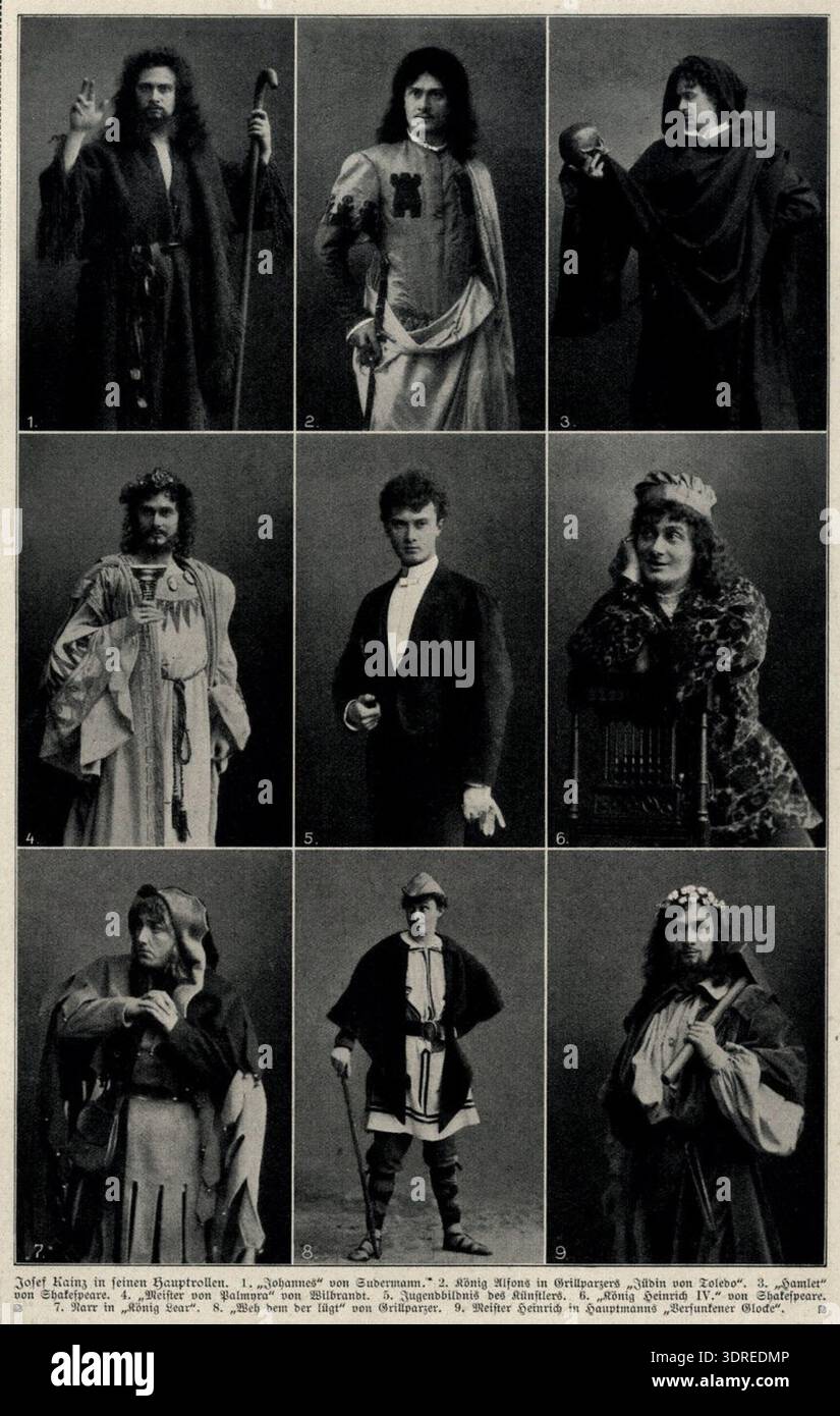 A prominent austrian actor active between 1880 and 1900 hi-res stock ...