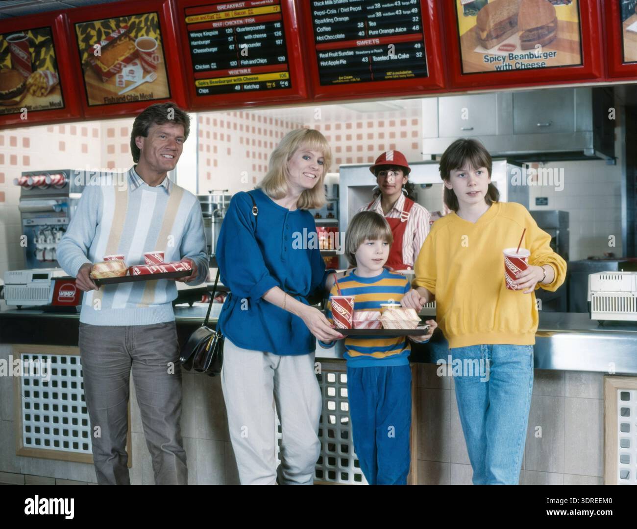 Wimpy restaurant interior hi-res stock photography and images - Alamy