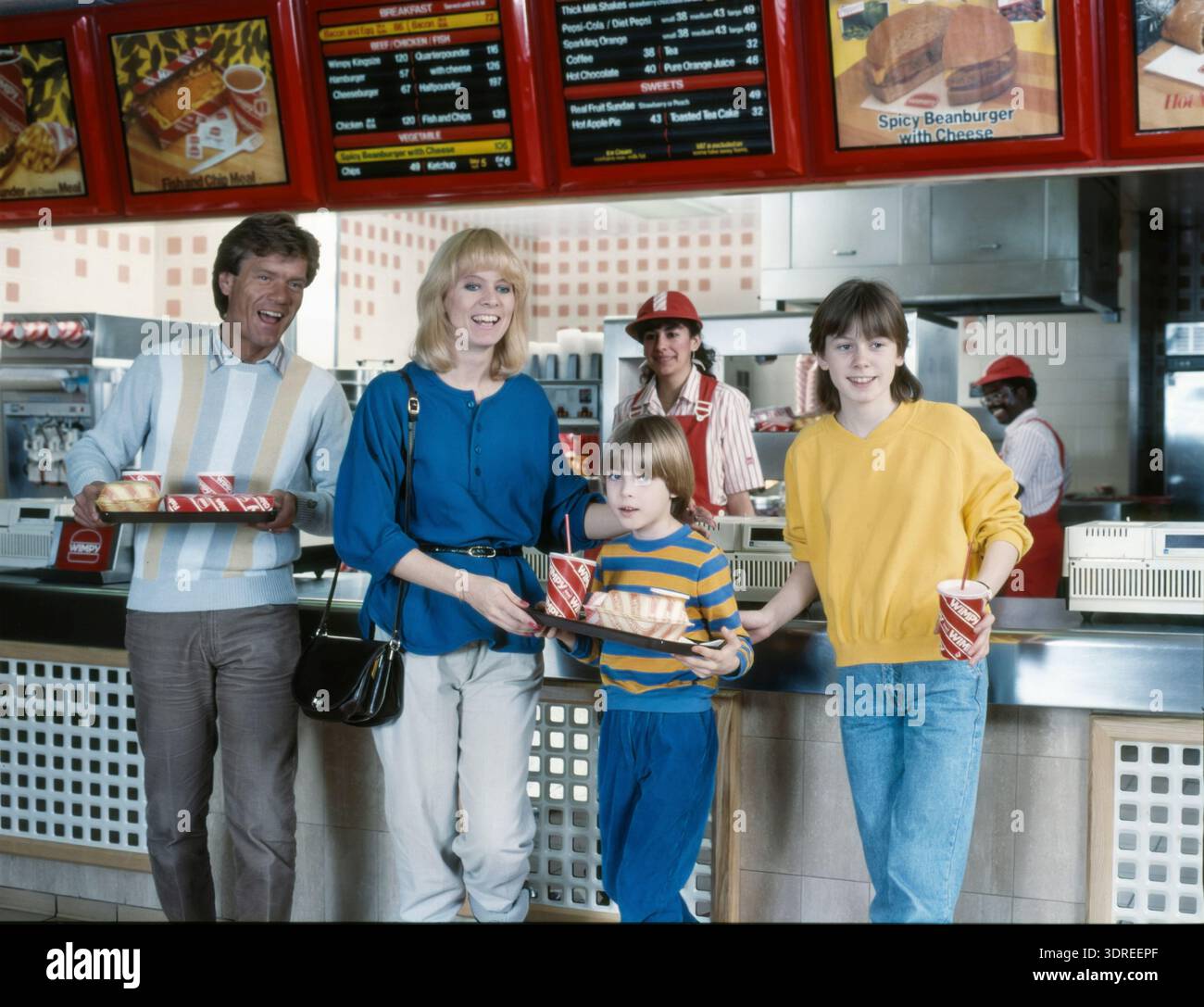 Wimpy restaurant interior hi-res stock photography and images - Alamy