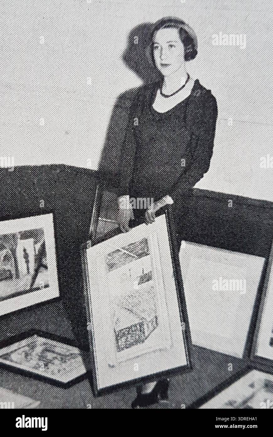 This portrait photograph shows lili christenson de faramond hi-res ...