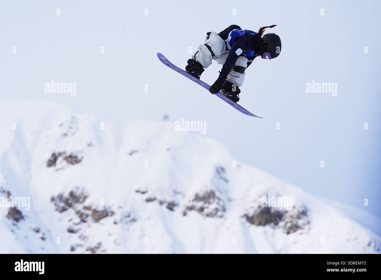 Japan's Reira Iwabuchi competes during the women's snowboarding ...