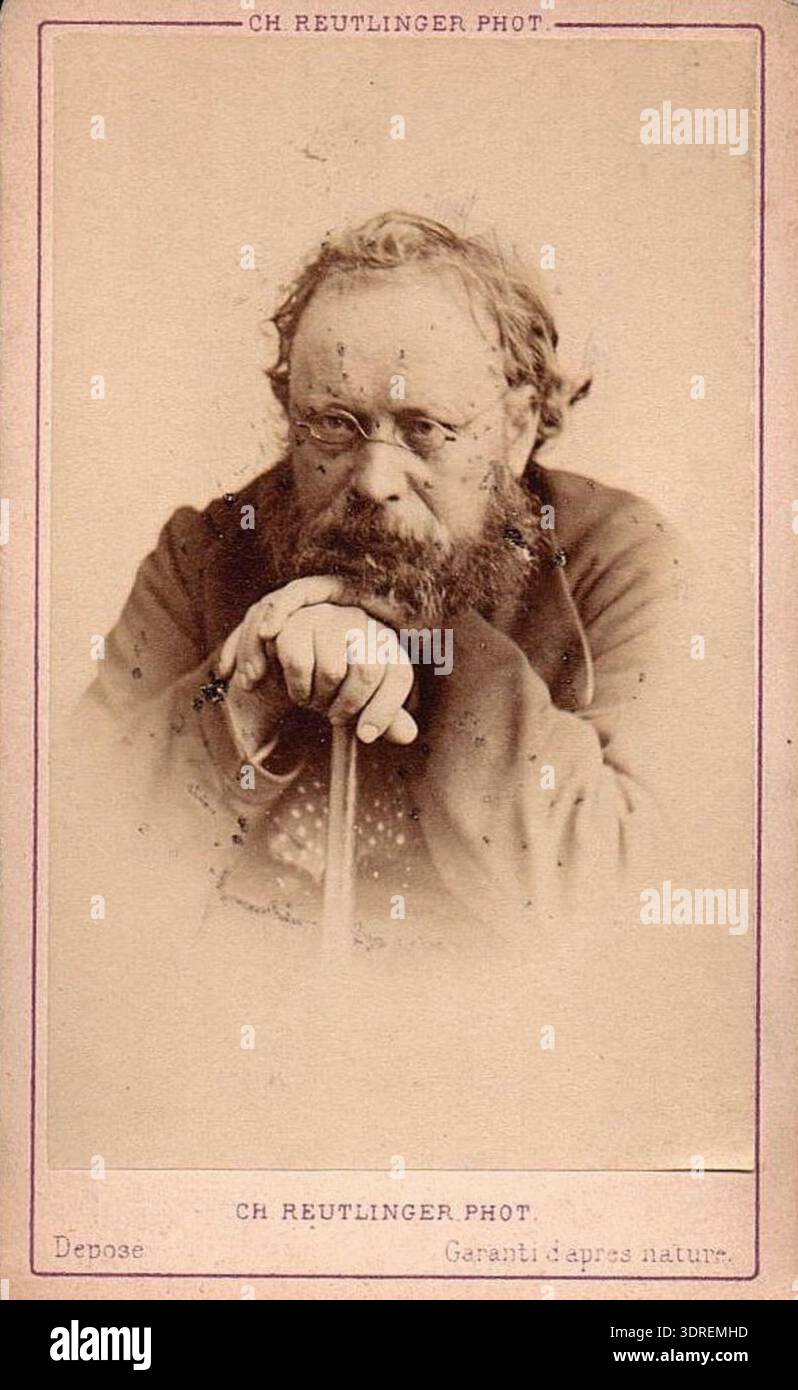 Pierre joseph proudhon is portrayed around 1865 by charles reutlinger ...