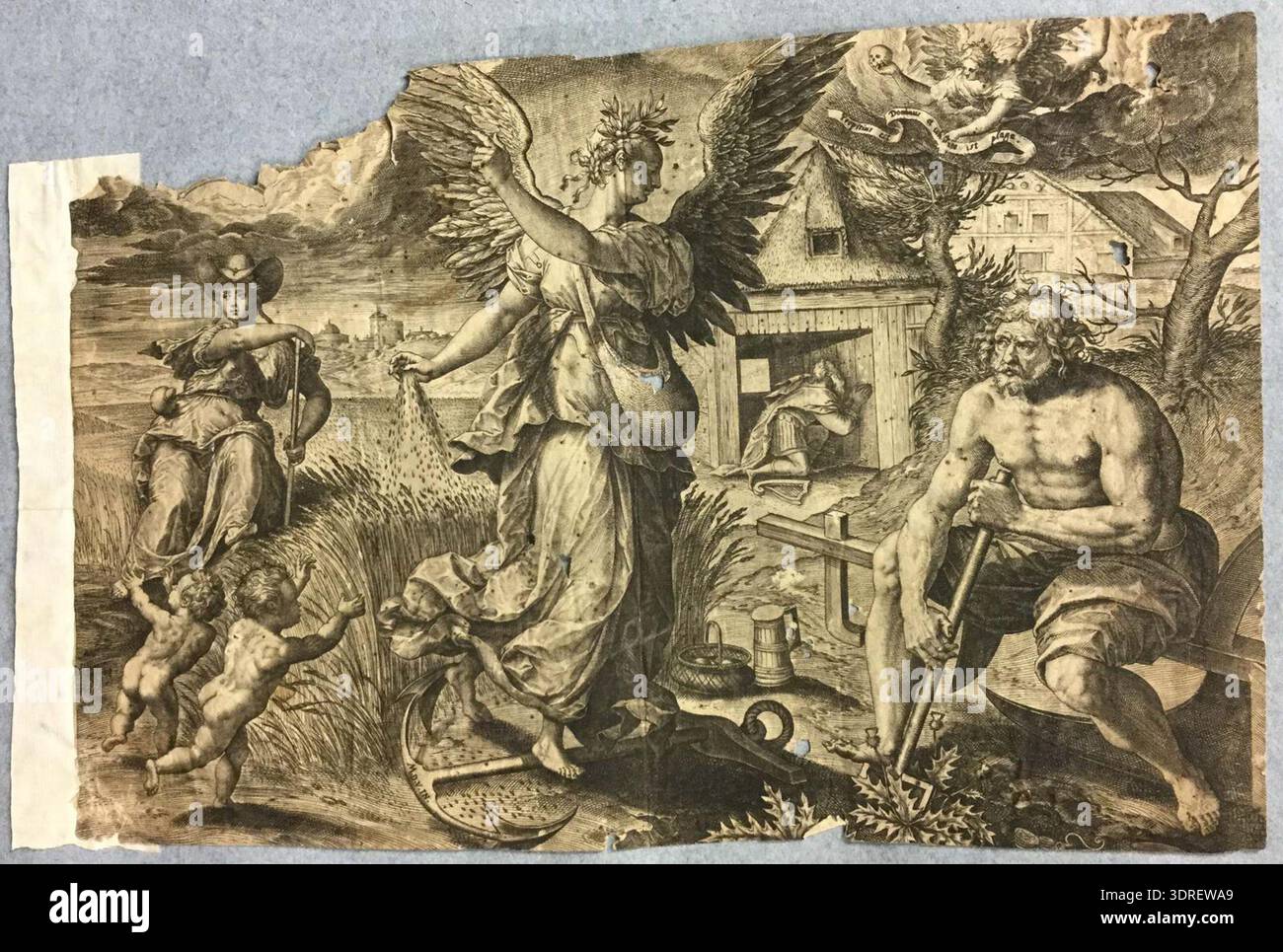 This engraving circa 1580 by Hieronymus Wierix after Maarten de Vos ...