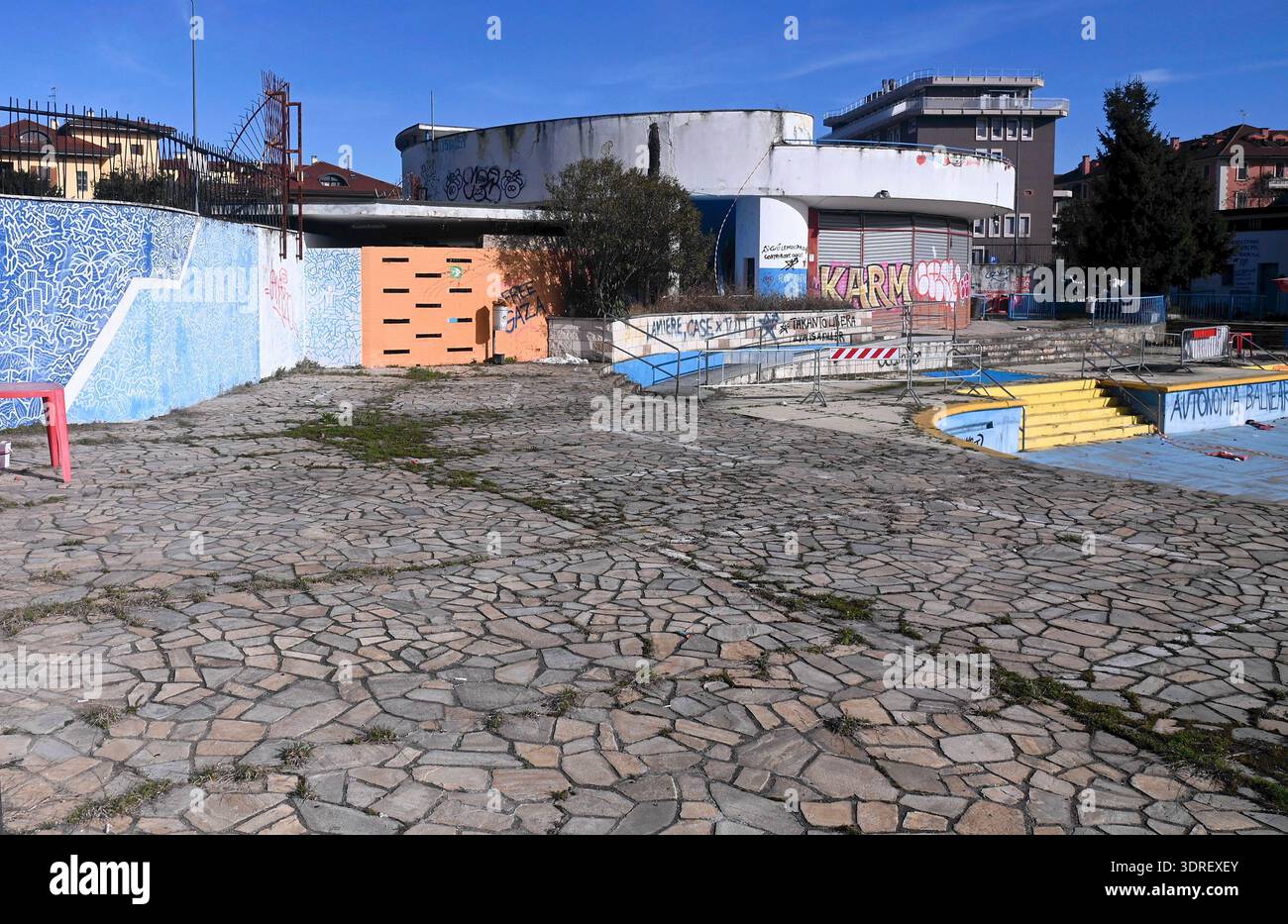 Milan, Italy. 18th Feb, 2026. Milan, Argelati Swimming Pool in Piazza ...