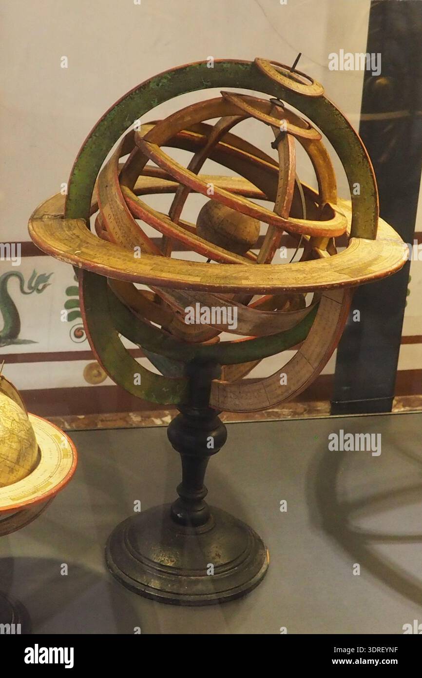 Photograph of the 19th-century geocentric armillary sphere MHS 1344 by ...