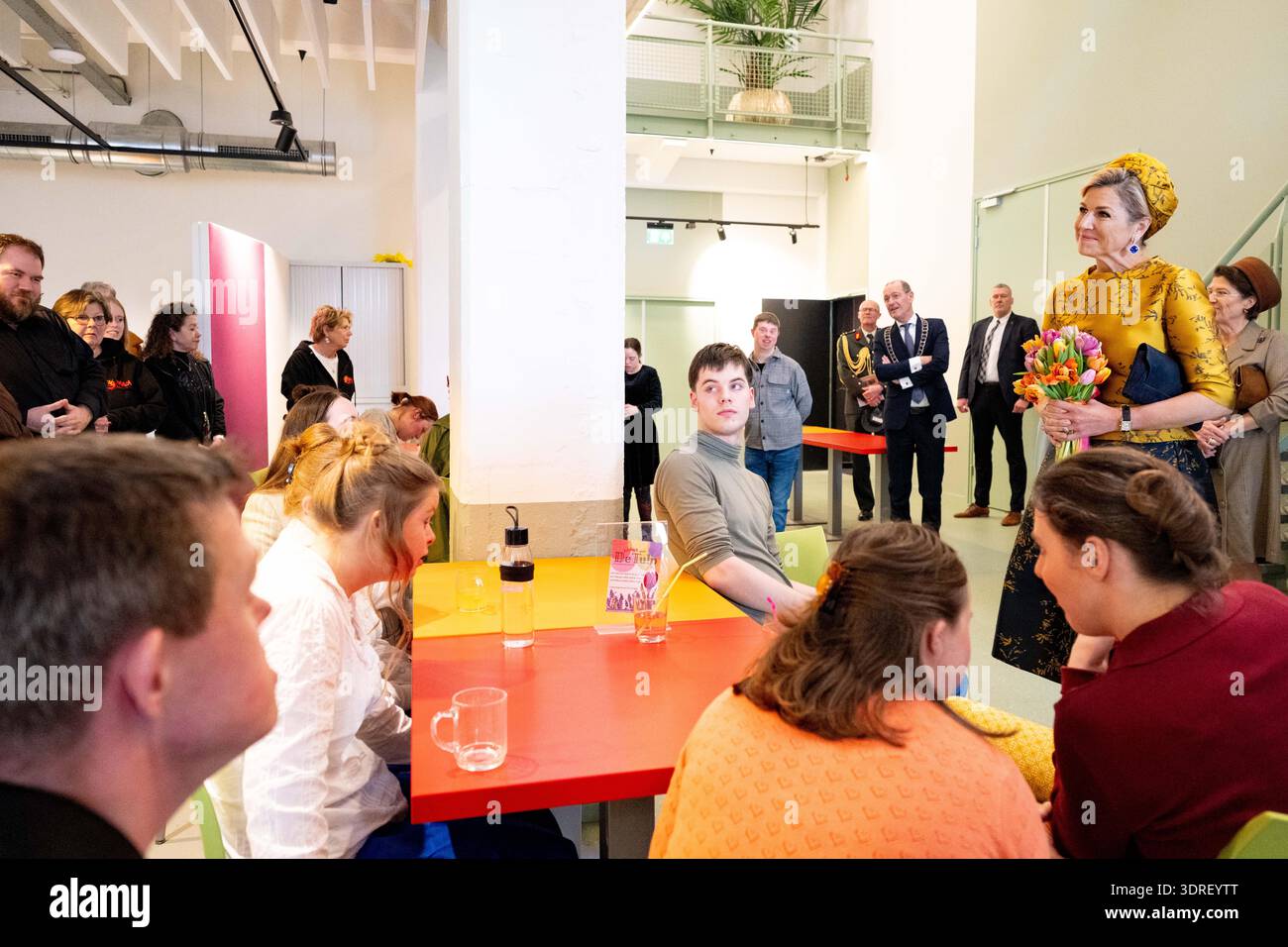 Queen Maxima at the opening of the new theater of Theater KamaK in ...