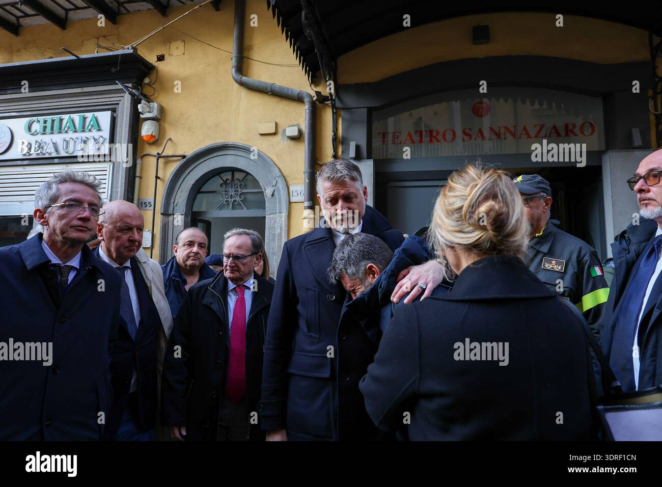 Naples, Italy, 18 February 2026. Culture Minister Alessandro Giuli ...