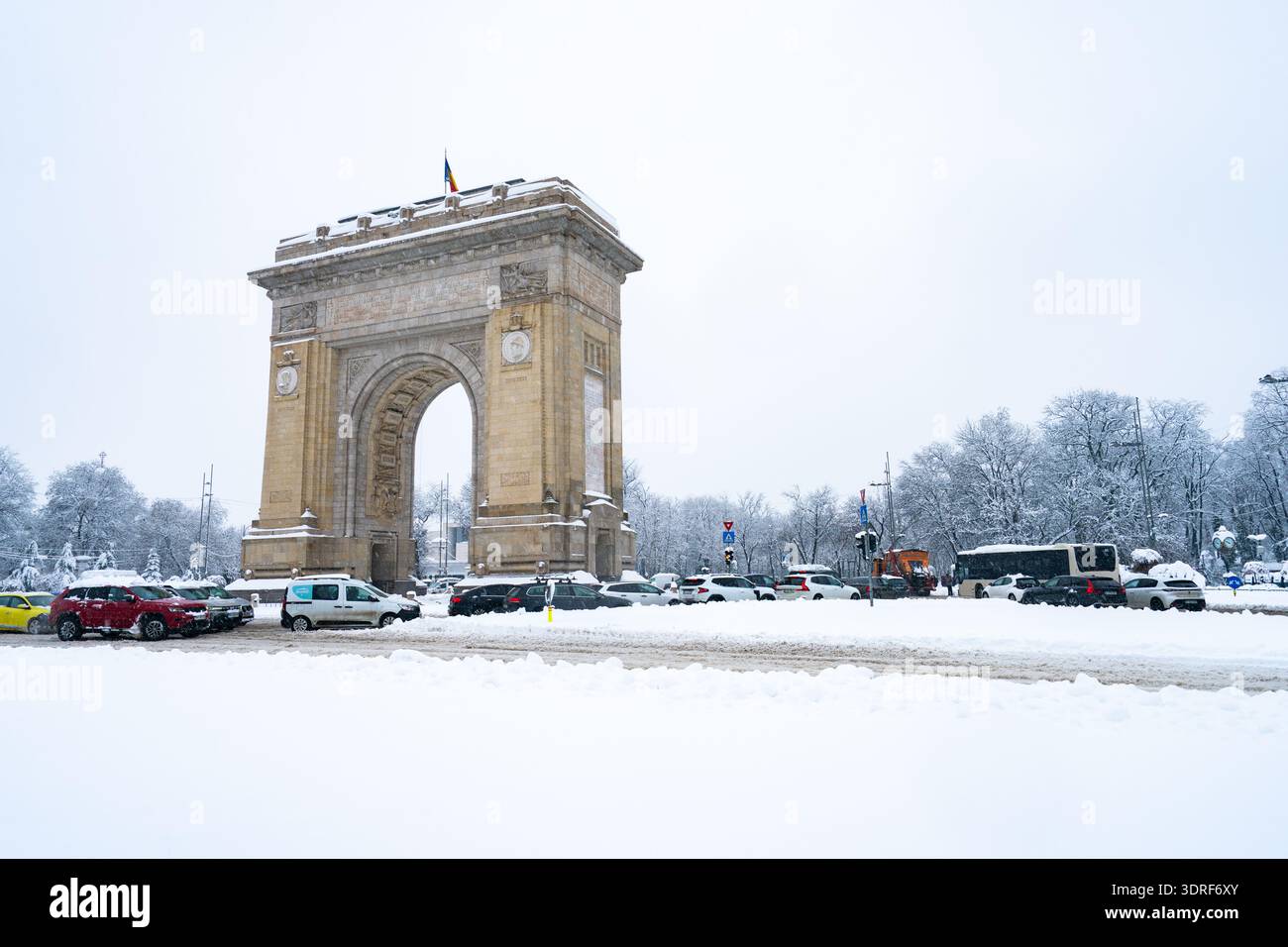 An unexpected snowstorm buried Bucharest under over 25cm of snow on ...