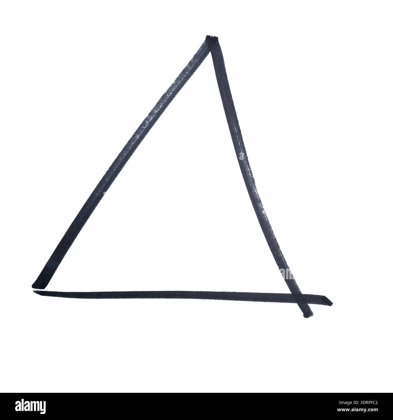 Triangle drawn black marker hi-res stock photography and images - Alamy