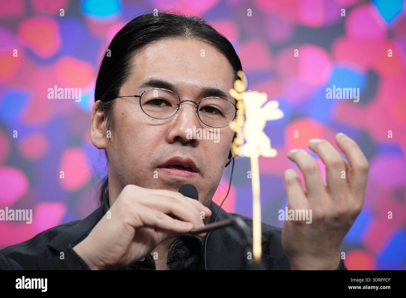 Director Yoshitoshi Shinomiya at the press conference for the film "A ...