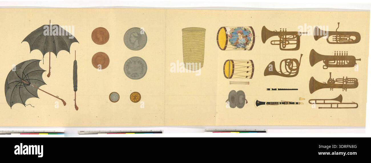 This Japanese handscroll painting (1854-1858) depicts Commodore Matthew ...