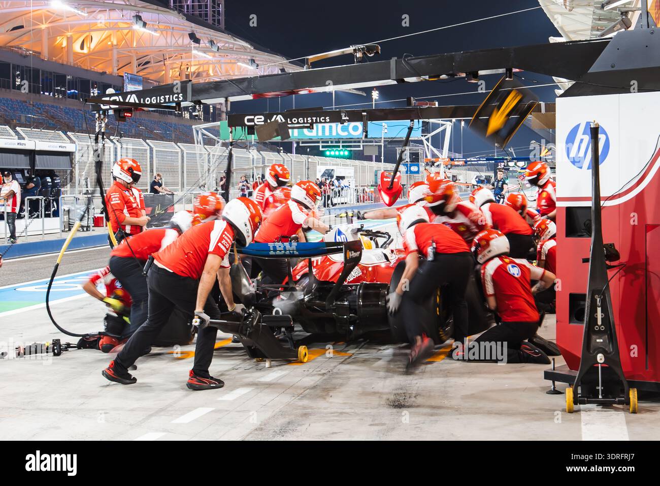 Ferrari pit stop lewis hamilton hi-res stock photography and images - Alamy