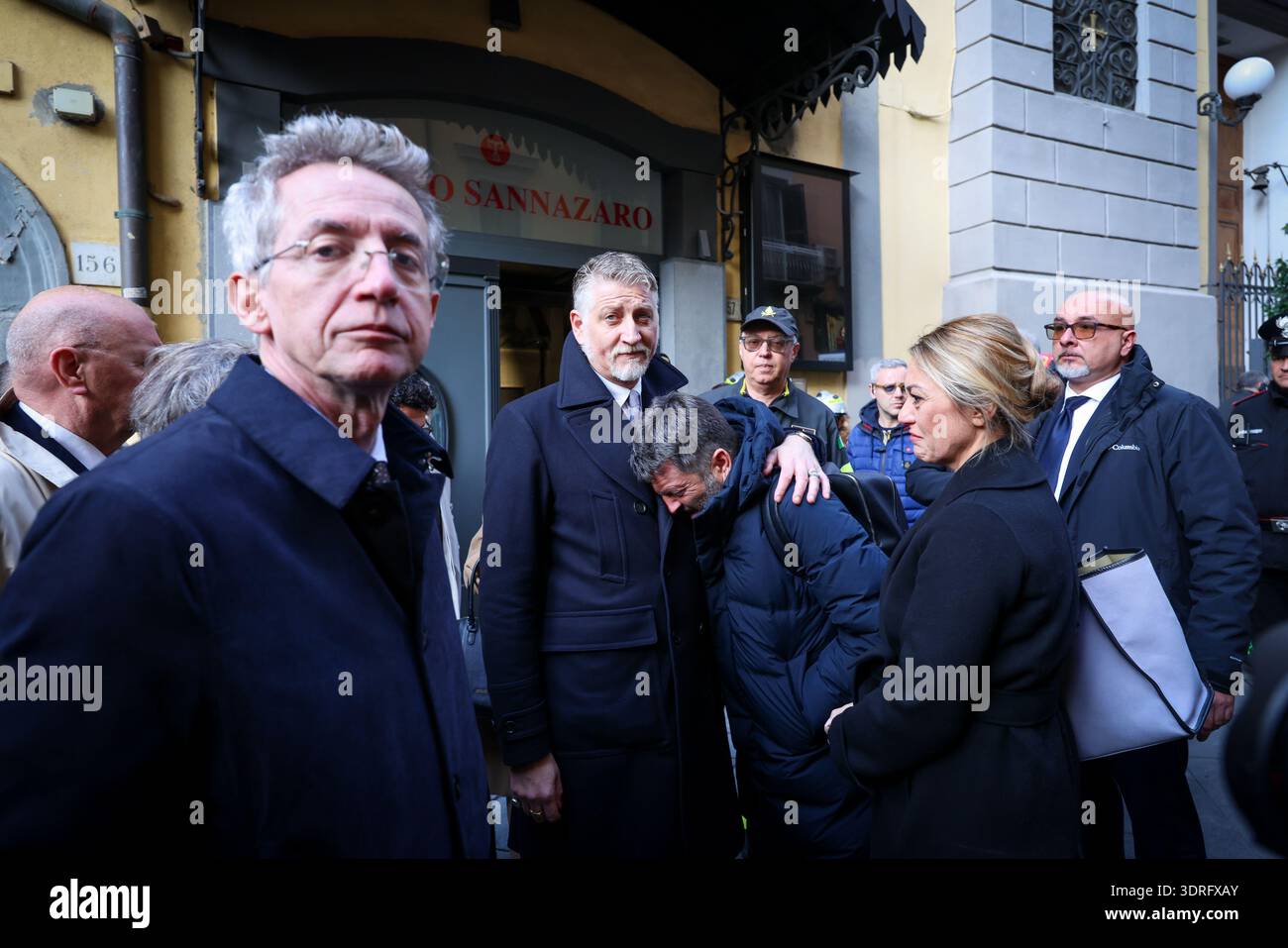 Naples, February 18, 2026: Sannazaro Theater fire; Minister Alessandro ...
