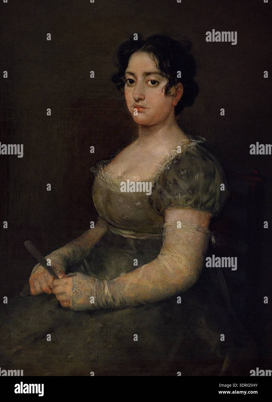 The Lady with a Fan by Francisco Jose de Goya y Lucientes 1746 - 1828 ...
