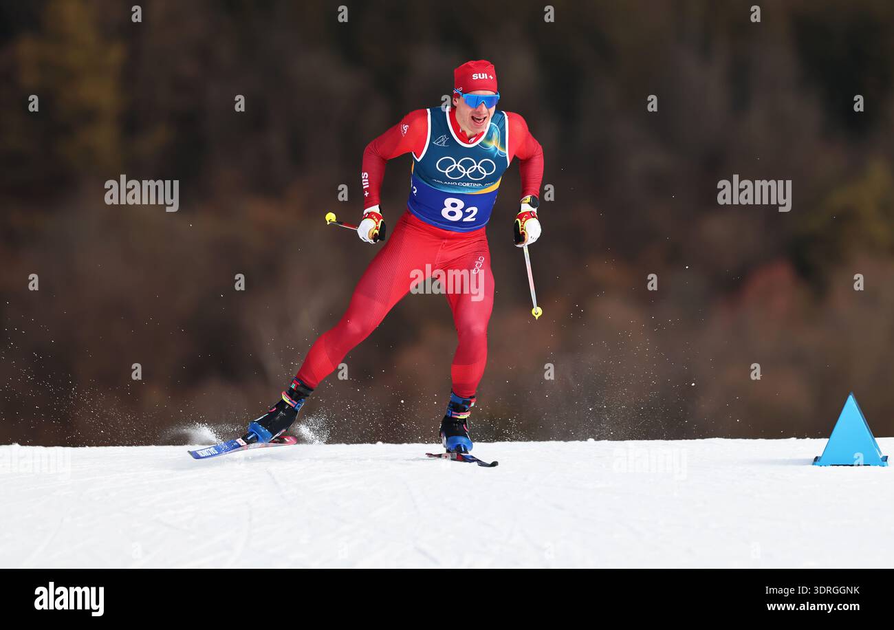 18 February 2026, Italy, Tesero: Olympia, Olympic Winter Games Milan ...