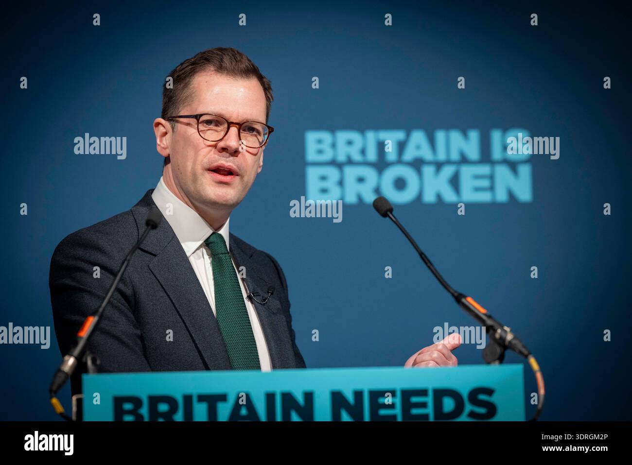 London, UK 18th Feb 2026 Reform Press conference. Robert Jenrick ...