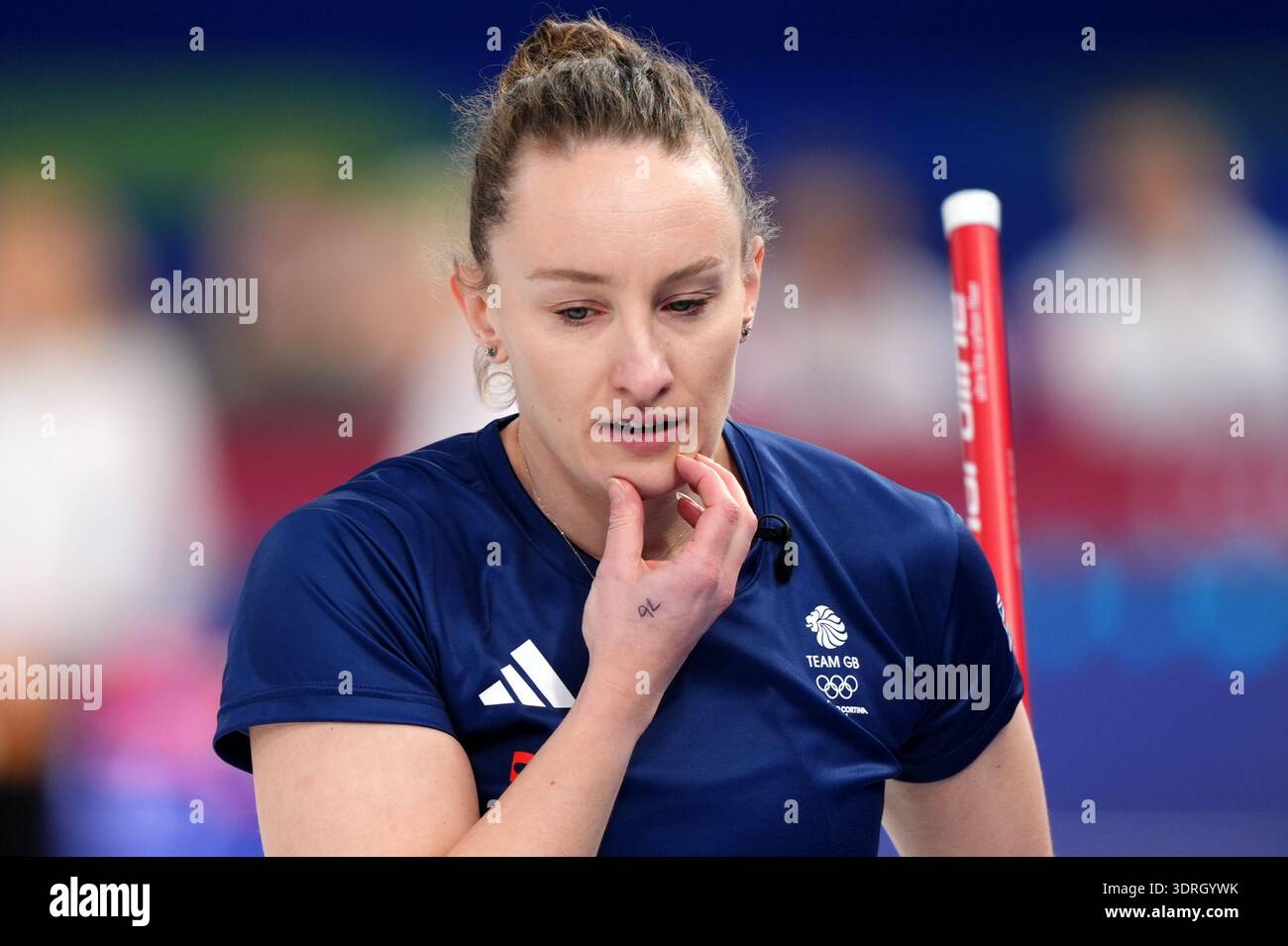 Great Britain's Jennifer Dodds during the Women's Curling match against ...