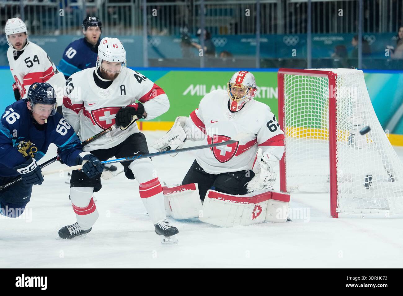 Finland's Erik Haula (56) and Switzerland's Andrea Glauser (43 ...