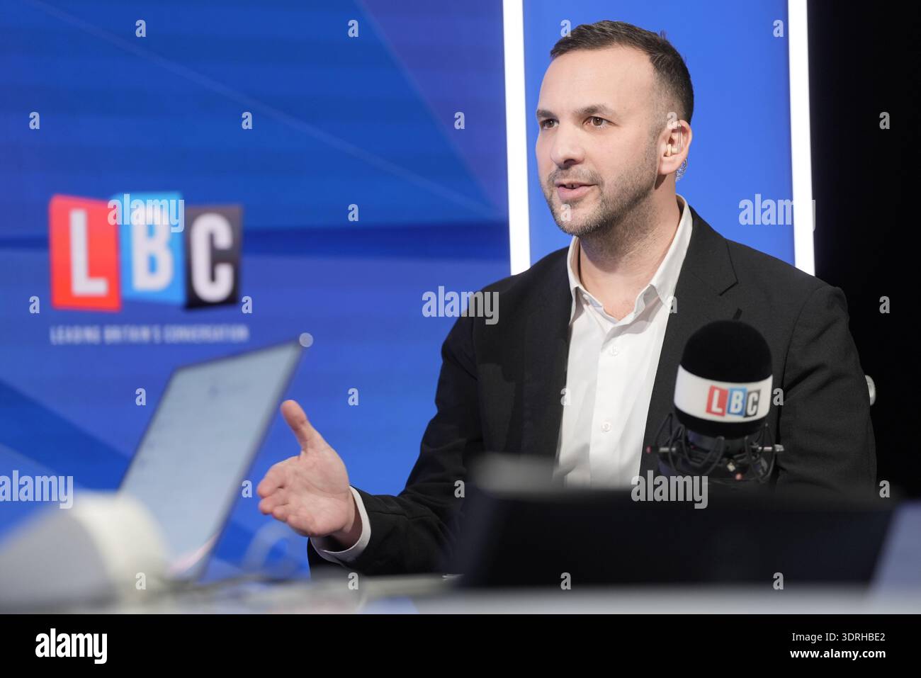 Green Party leader Zack Polanski takes part in his first phone-in on ...