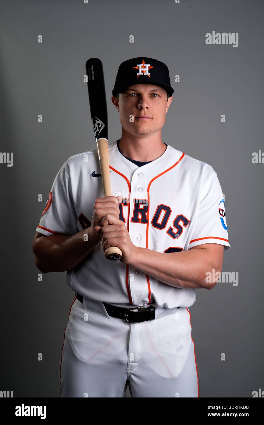 This is a 2026 photo of Jake Meyers of the Houston Astros baseball team ...