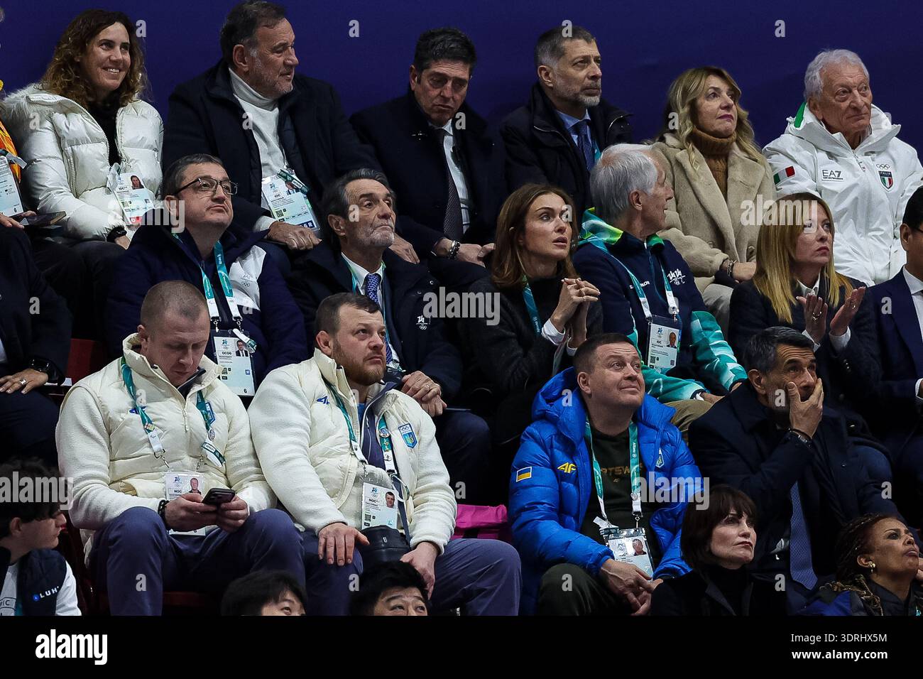 Attilio Fontana, Luciano Buonfiglio, Giovanni Malago, Giorgia Meloni ...