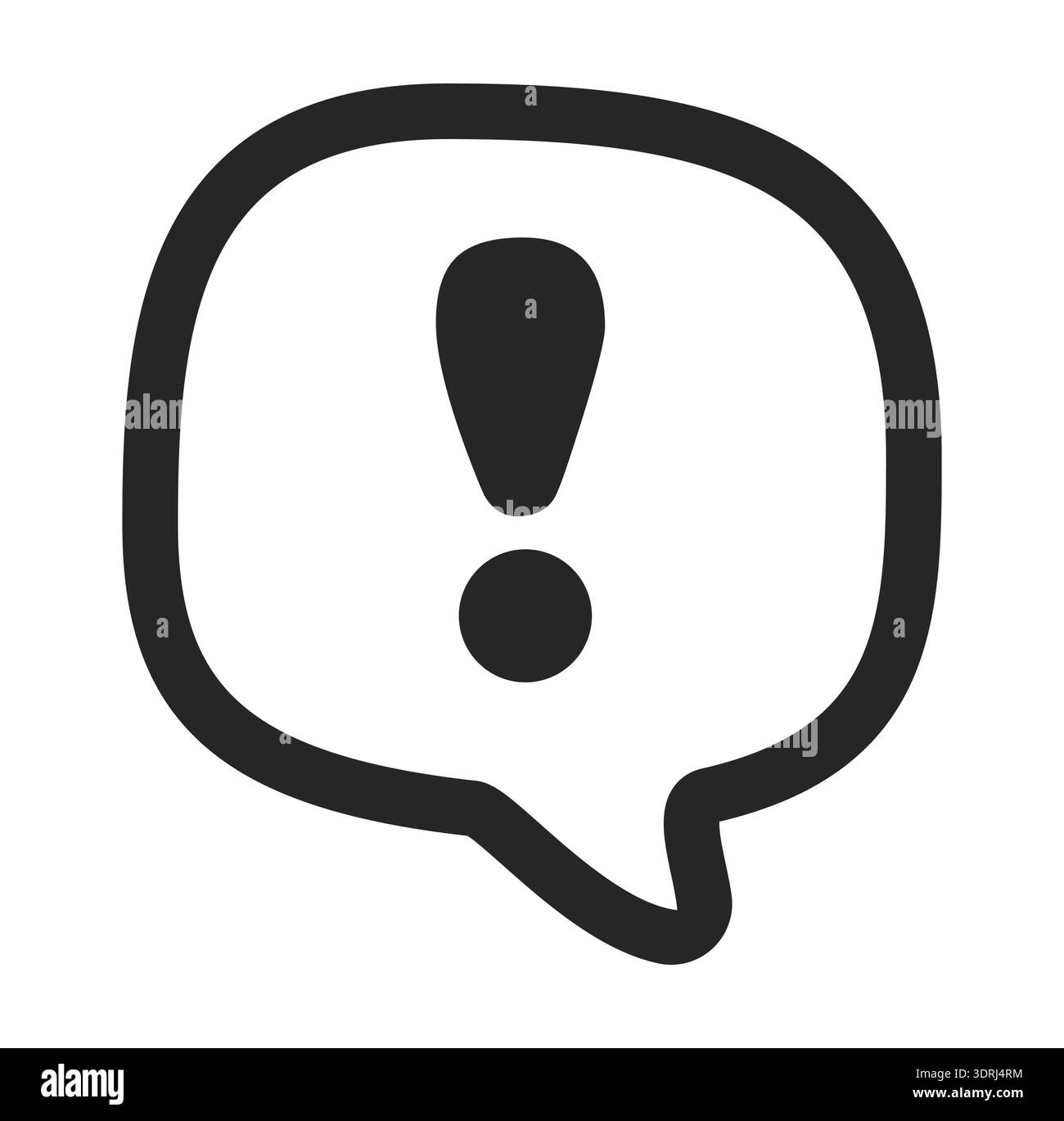 Alert icon exclamation mark Black and White Stock Photos & Images - Alamy