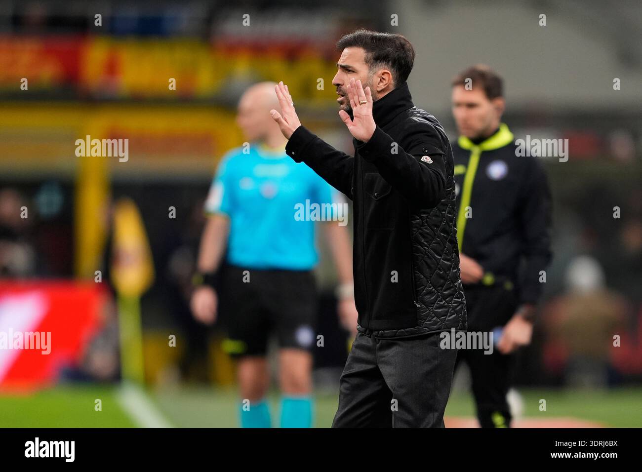 ComoÕs head coach Cesc Fabregas during the Serie A soccer match between ...